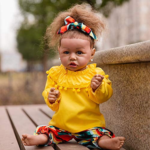 HOOMAI Lifelike Reborn Baby Dolls with Soft Body African American ...