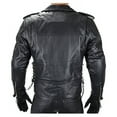 Biker Motorcycle Side lace-up Leather Jacket - Walmart.com