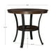 Powell Holloway Round Counter Height Dining Table with Shelf, Rustic ...