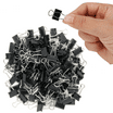 "Staples Small Metal Binder Clips, Black, 0.75"" Size, 0.38"" Capacity ...