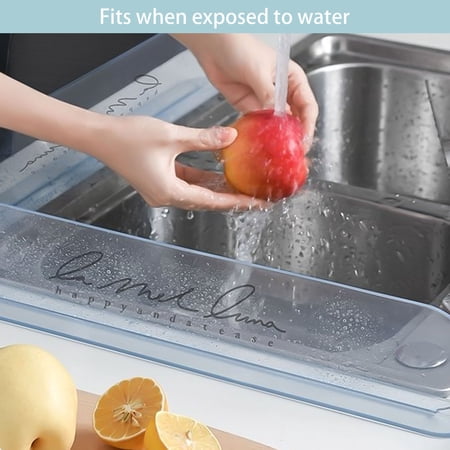 Sink Water Splash Guard Clear Retractable Splash-proof Dish Washing ...