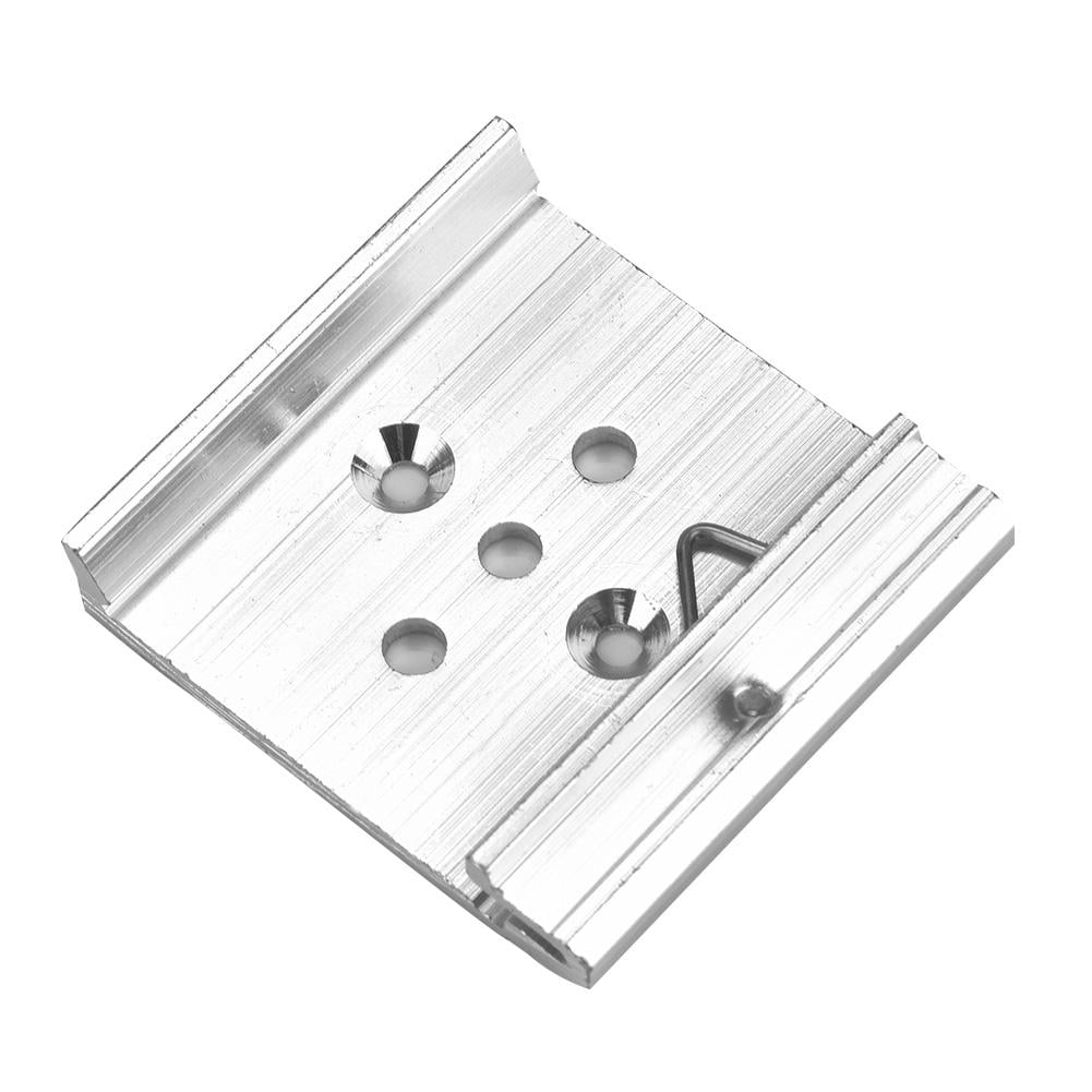 Herwey 35mm Aluminum Din Rail Fixed Clamp Fasten Clip for Relay ...