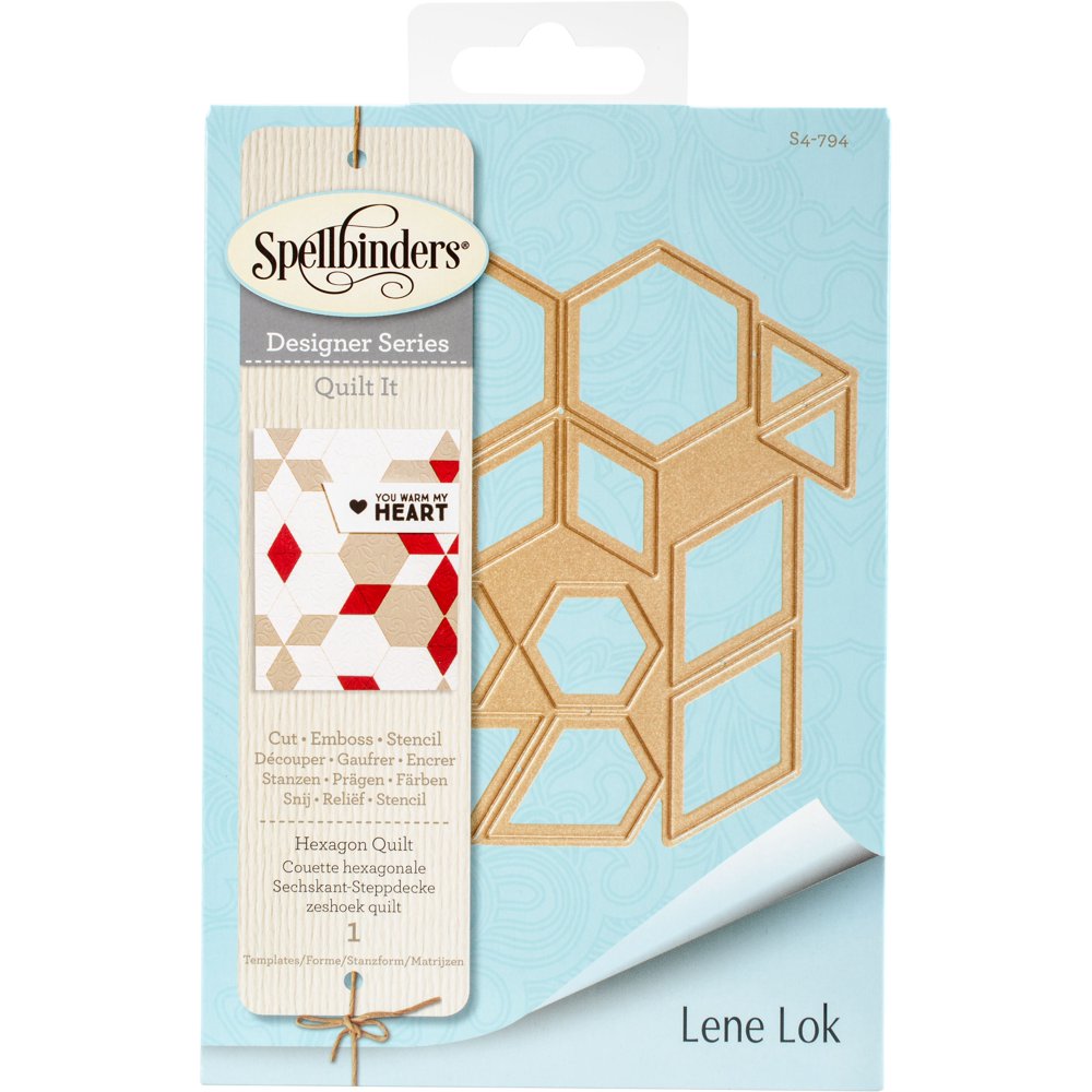 Spellbinders Shapeabilities Dies By Lene Lok-Quilt It-Hexagon Quilt ...