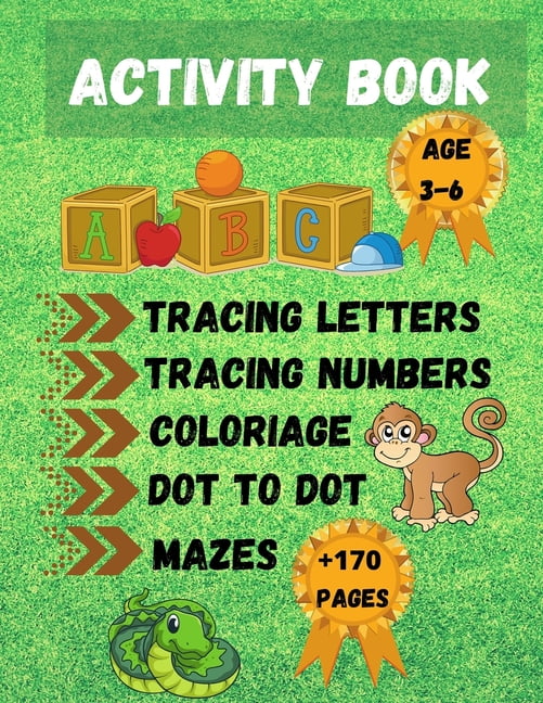Activity Book : Practice Activities to help Kids with Pen Control, Line ...