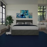 DHP Rose Upholstered Bed with Storage, Gray Velvet, Queen - Walmart.com