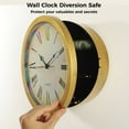 10inch Wall Clock Safe with Hidden Compartments, Concealment Furniture ...