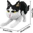 NICKSUN Cartoon Cat 3D Mini Building Blocks, 1390 Pieces, Educational ...