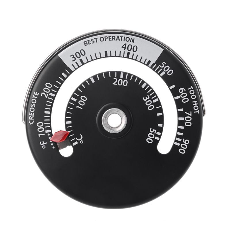 Magnetic Woodstove Pipe Thermometer Fireplace Flue Burner Heat ... Magnetic Woodstove Pipe Thermometer Fireplace Flue Burner Heat ...