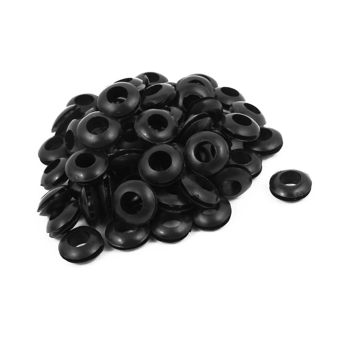 Pasacables Protector de cable eléctrico cableado de goma negro 8mm de ...