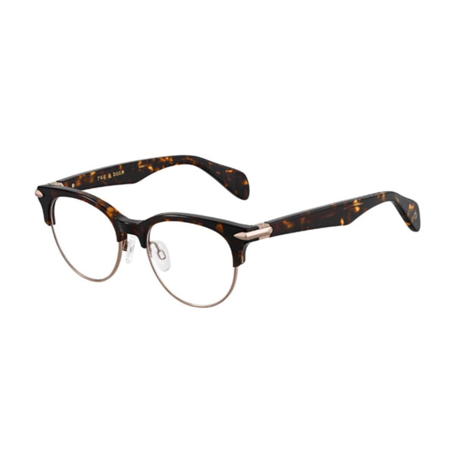 Rag And Bone Unisex Tortoise Round Eyeglass Frames Rnb 3009 09n4 49