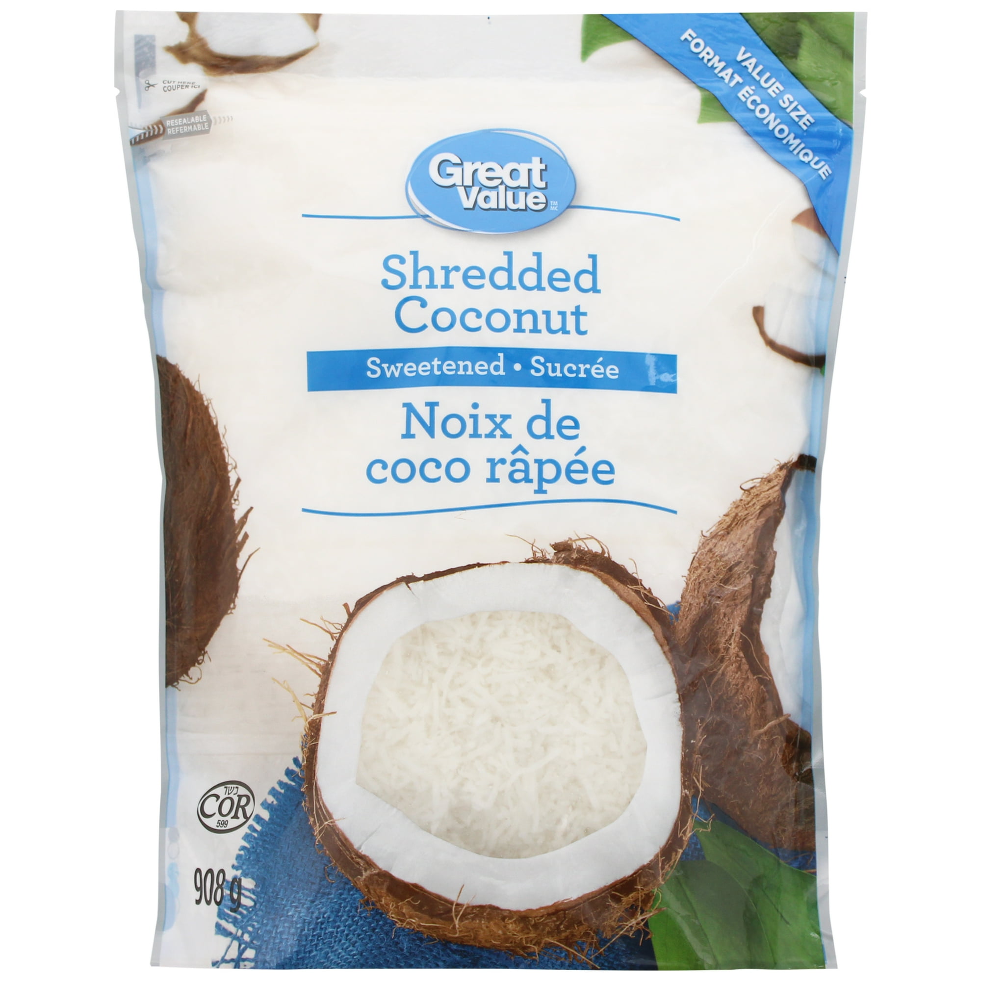 Click here for Great Value Sweetened Shredded Coconut 908 G prices