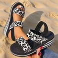 Bibifish Womens Wedge Sandals Boho Flexible Light Open Toe Elastic ...