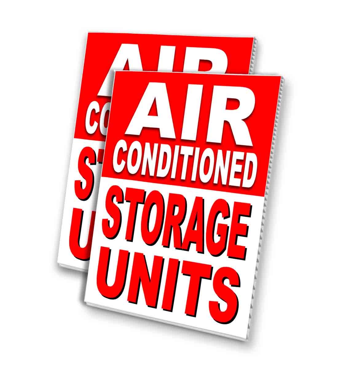Air Conditioned Storage Units (24" X 36") 4mm Corrugated Plastic Panel ...
