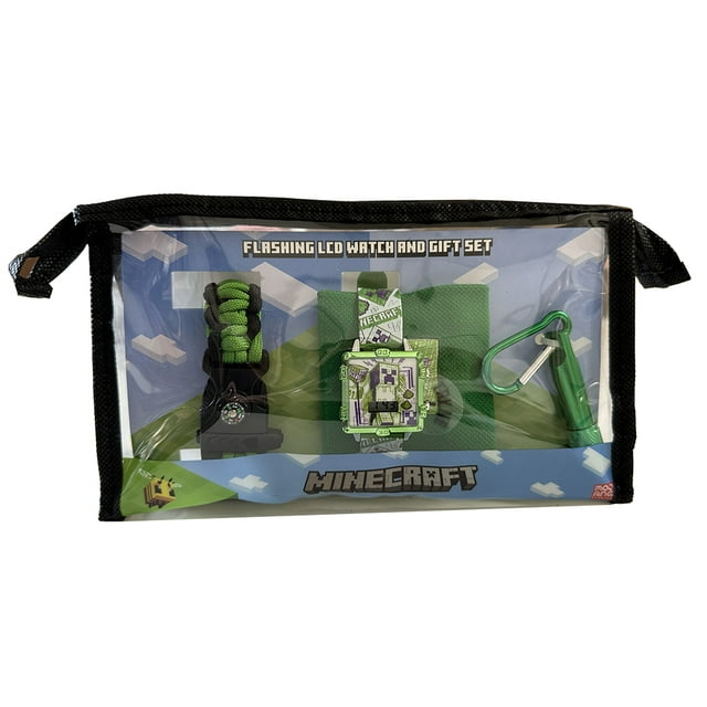 Minecraft Digital Flashing LCD Watch and Gift Set - Walmart.com