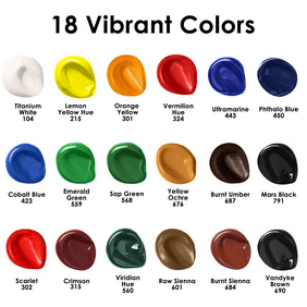 Chroma Mural Paint Set 6-Color Pint Bright Set - Walmart.com - Walmart.com