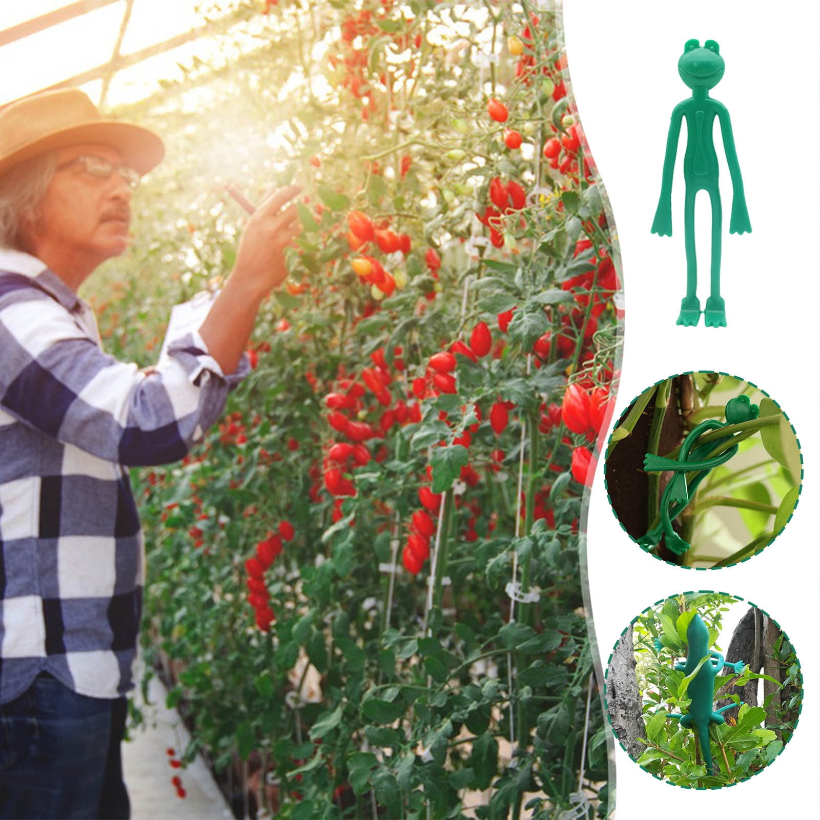 Xihbxyly Juego de Corbatas de Ranas y Lagartijas para Jardín, Soporte ...