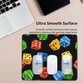 Dice Pattern Colorful Cube Mouse Pad Non-Slip Rubber Gaming Mousepad ...