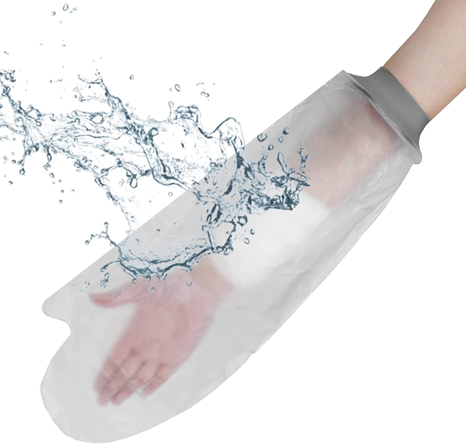 Weciygg Waterproof Adult Short Arm Cast Cover for Shower & Bath(Grey ...