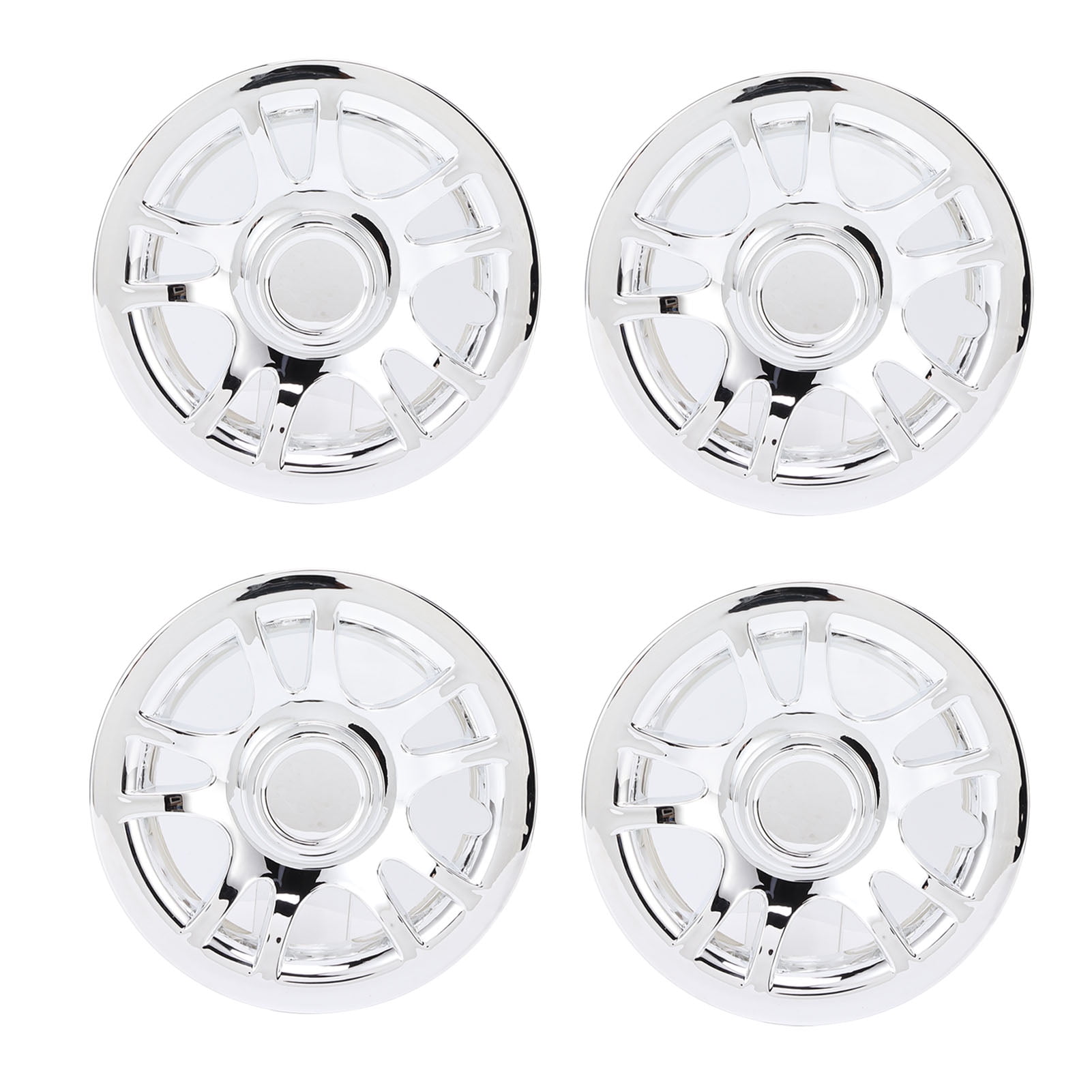 4 Pcs 8 Inch Golf Cart Hub Caps Chrome Plated Wheel Covers Rim ...