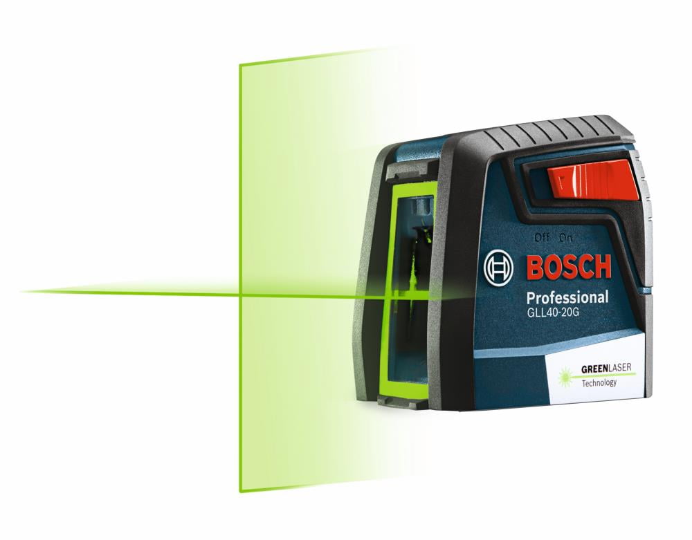 Bosch GLL40-20G Battery Powered Green Beam Self Leveling Cross Line ...