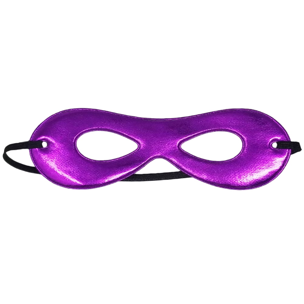 SeasonsTrading Adult Shiny Purple Superhero Mask - Costume Party Eye ...