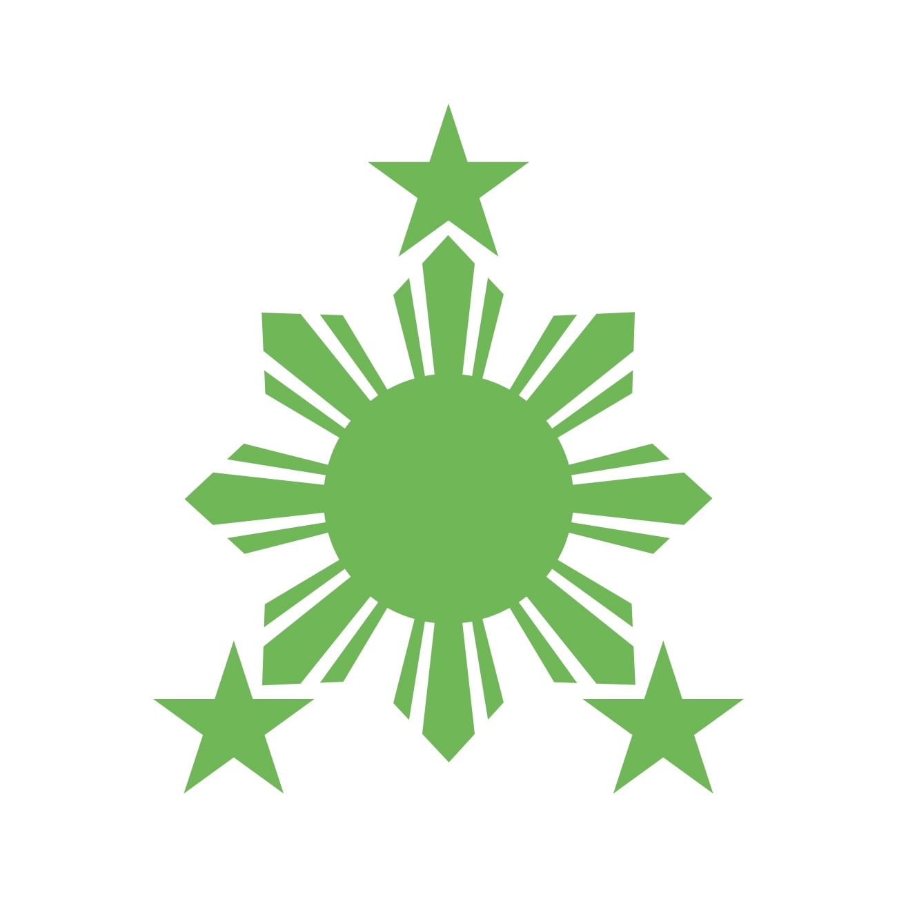 Philippines Sun Sticker Decal Die Cut - Self Adhesive Vinyl ...