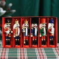 6 Pcs Nutcracker Holiday Nutcrackers Christmas Decorations Traditional ...