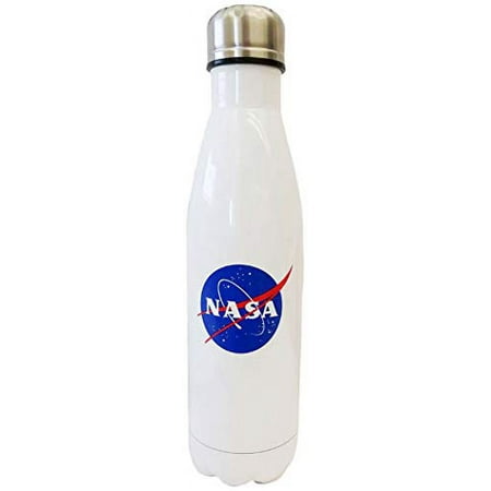 cityDreamShop NASA Logo Steel Vacuum Insulated 12 oz White Water ...
