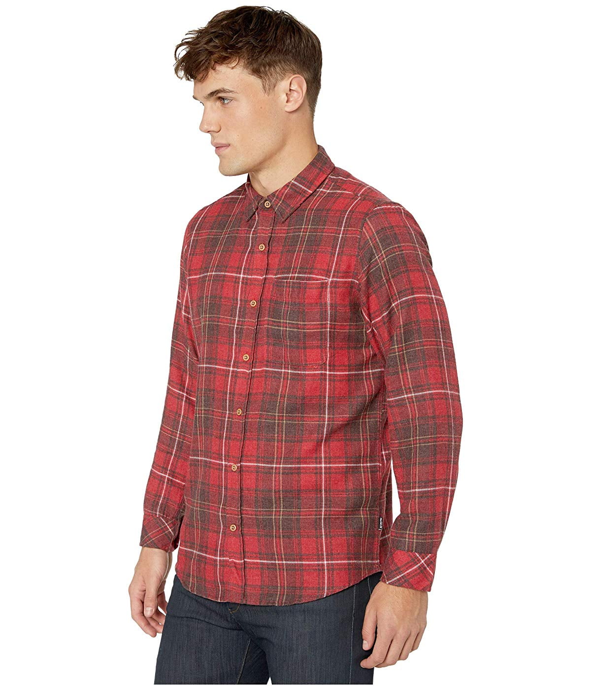 Hurley Vedder Washed Flannel Team Red - Walmart.com