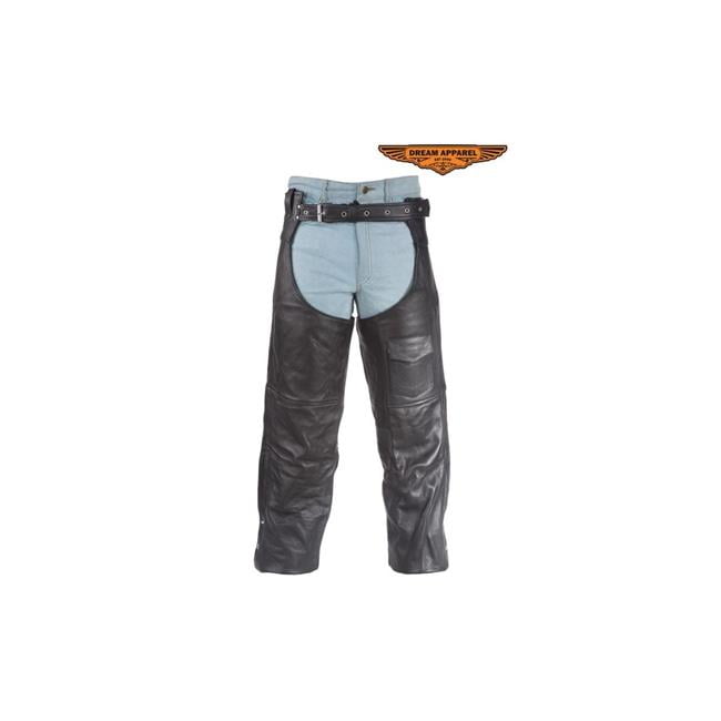 Dealer Leather C325-04-M Mens Plain Chaps - Medium - Walmart.com