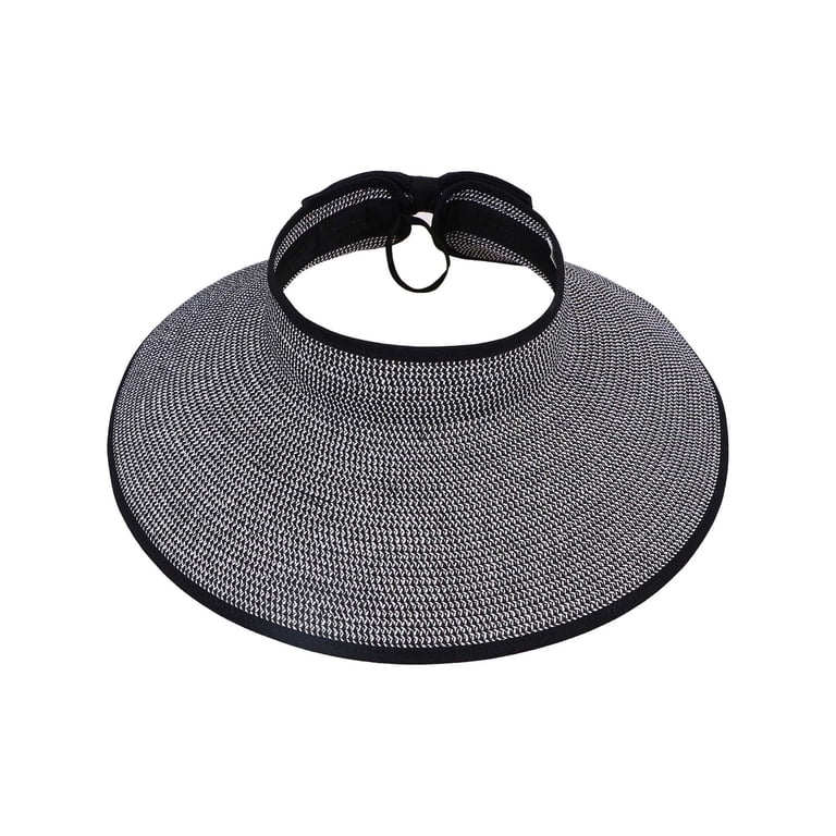 Extra Wide Brim Sun Visor Packable Open Top Bucket Hats, 57% OFF