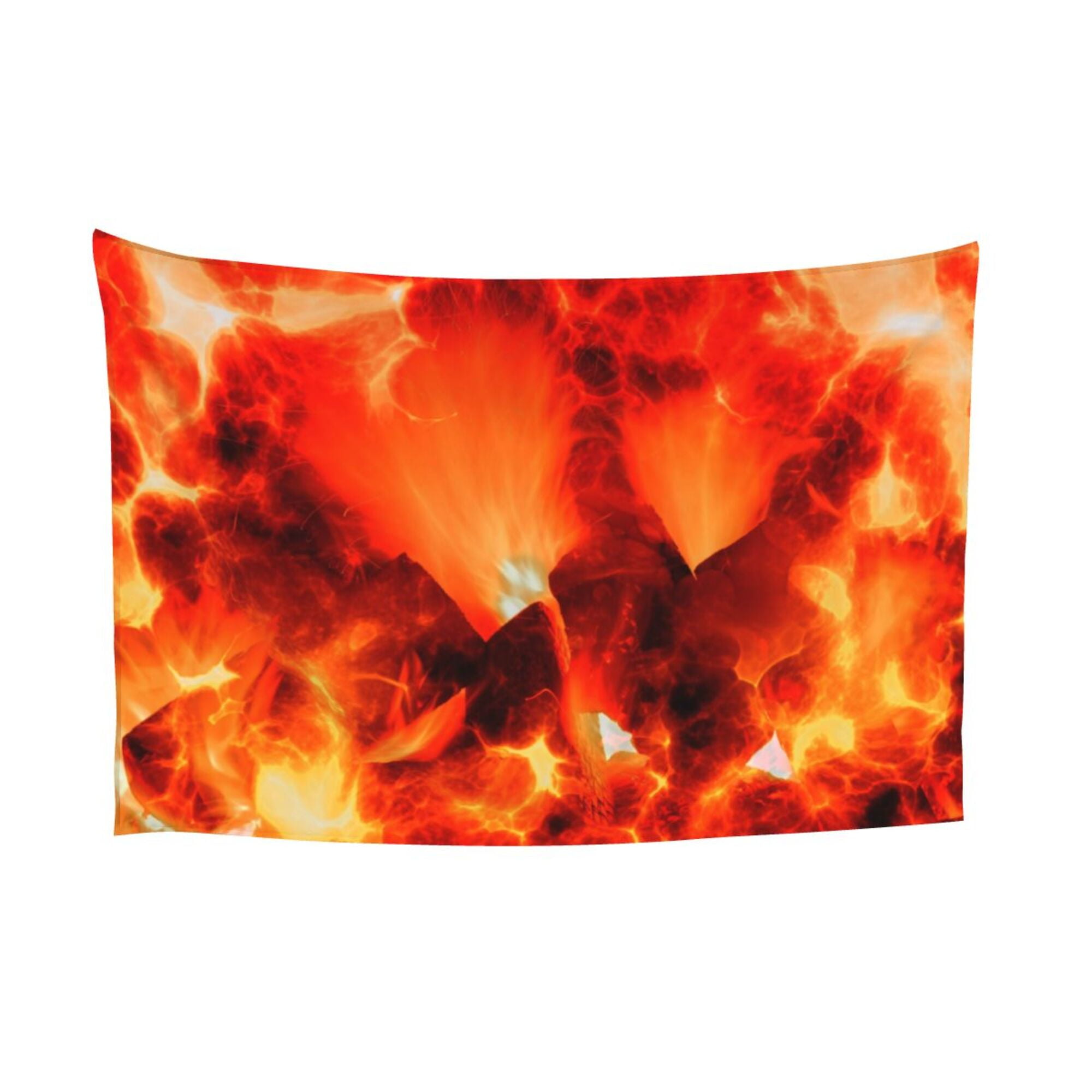ZICANCN Funny Tapestry for Bedroom Aesthetic,Fire Flame Pattern Wall ...