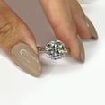Diamond Ring IGI Certified Lab Created 3 Carat Round Cut 18k White Gold ...