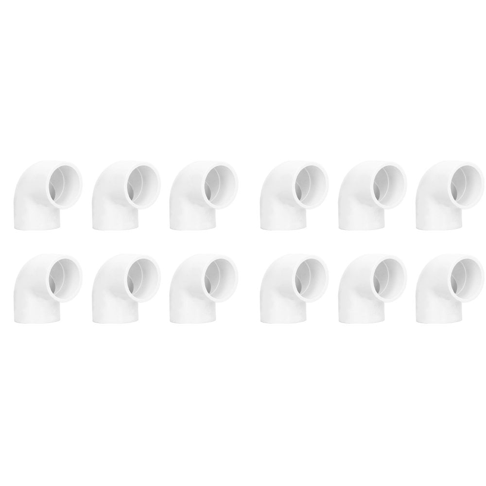 SUTENGDA 2-Inch PVC Pipe Fittings 90-Degree Elbow Adapter 2-Way Plastic ...