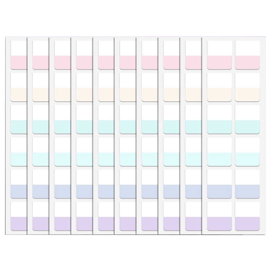 Portable Index Label for File Folder Light Color Sticky Index Tabs ...