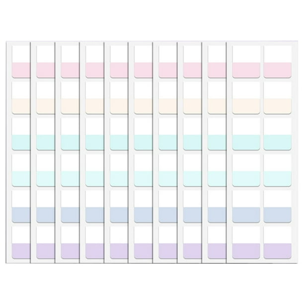 Portable Index Label for File Folder Light Color Sticky Index Tabs ...