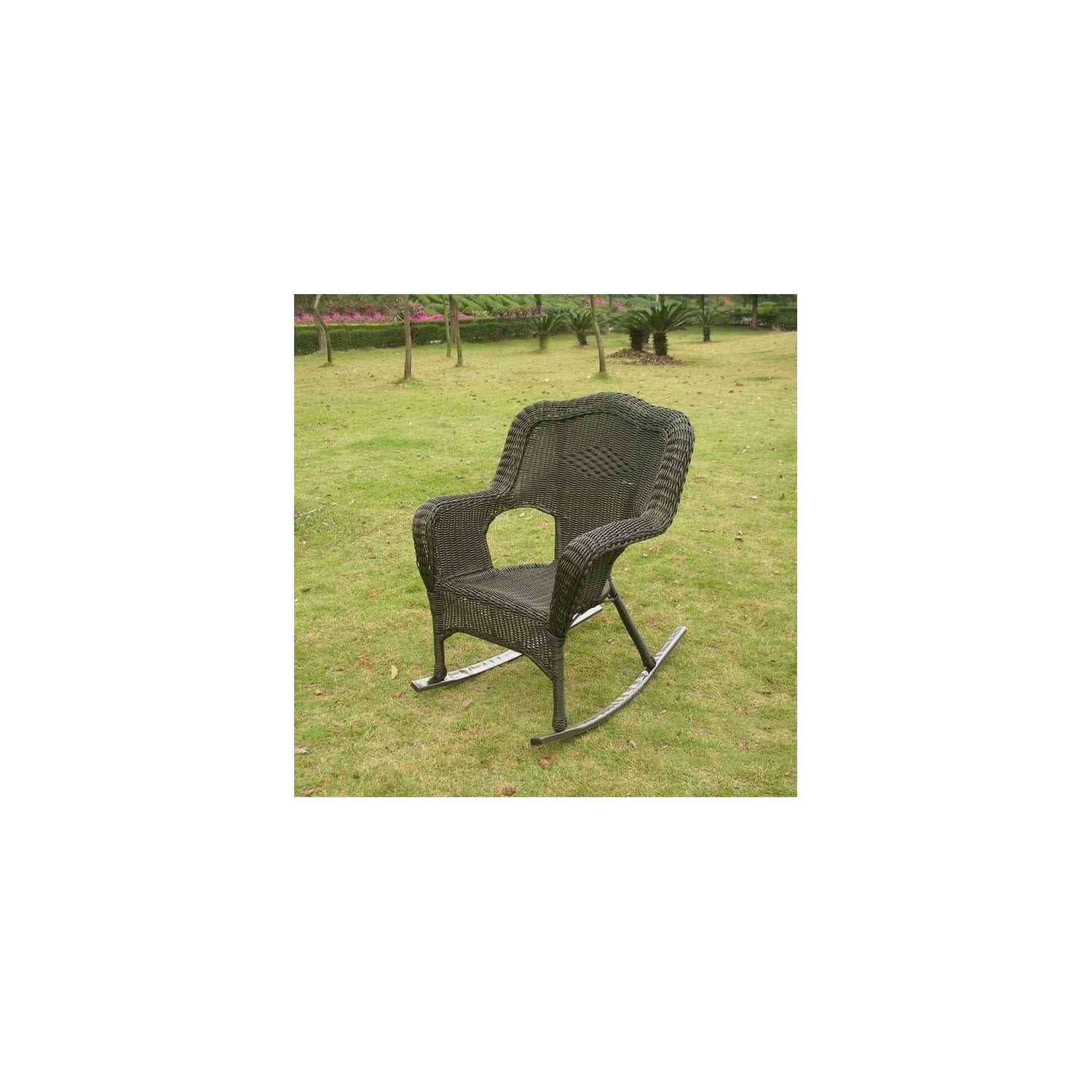 Click here for Kingfisher Lane Resin Patio Rocker In Black (Set O... prices