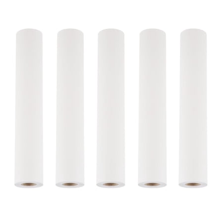 Pack of 5 Rolls White Drawing Paper Roll Kids Sketching Paper Painting ...