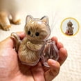 Agiufgs Cat Fridge Magnet 3.15 in ×, Preserves Pet Fur as Keepsake, for ...