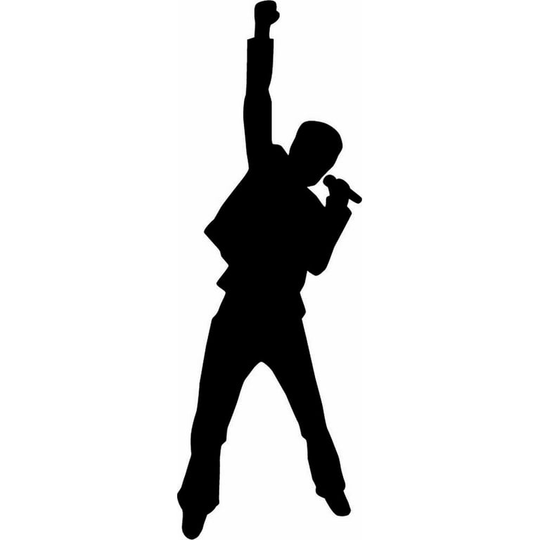 Male Rock Singer Silhouette