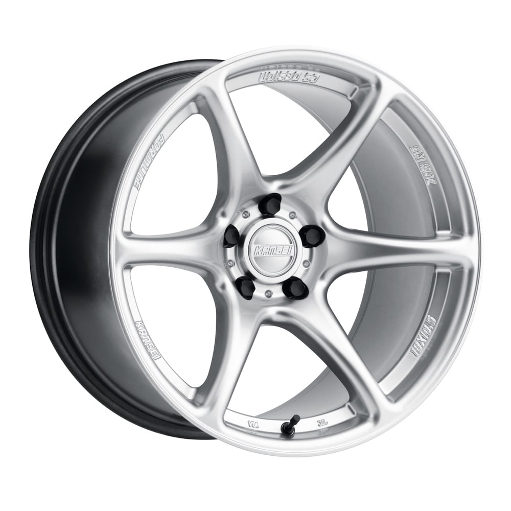 KANSEI Tandem Rim 18X9 5X100 Offset 12 Hyper Silver (Quantity of 1) - Walmart.com