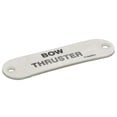 Carver Boat Bow Thruster Label 7160941 | 2 3/4 x 3/4 Inch White Plastic ...