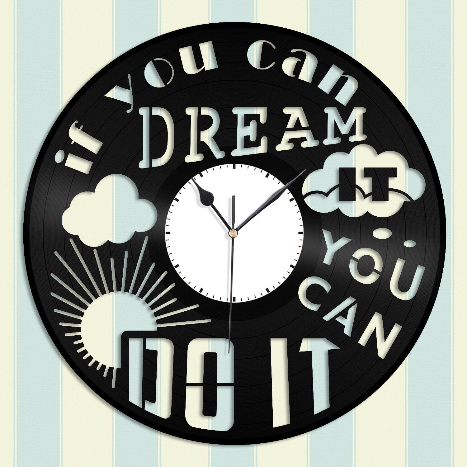If You Can Dream You Can Do It Vinyl Wall Clock Souvenir Gift Room ...
