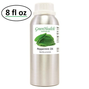 GreenHealth Large 16 fl oz Pure & Uncut Peppermint Essential Oil ...