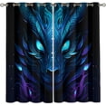 Cartoon Dragon Blackout Curtains, Fantasy Dragon Print Window Drapes ...