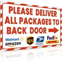 Please Deliver All Packages To Front Door Sign - Walmart.com