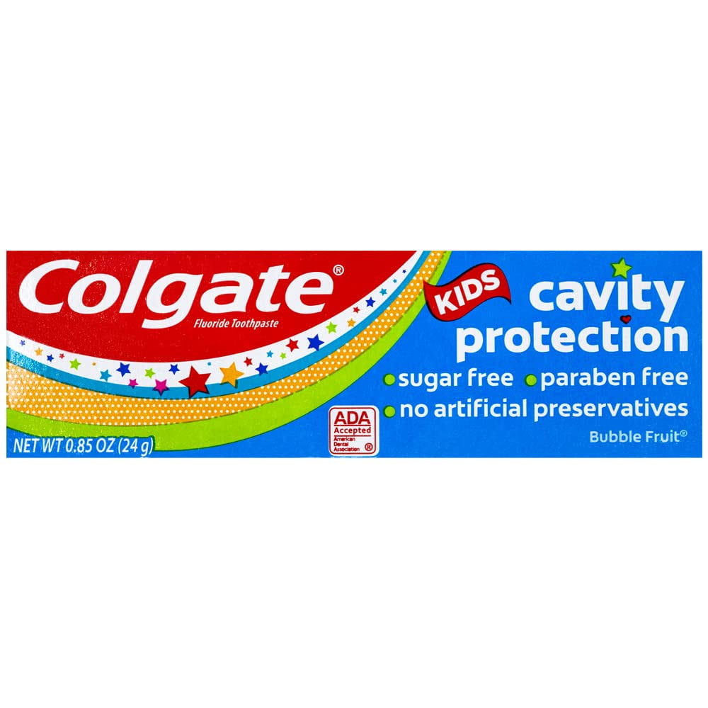 Colgate Children's Sugar-Free Toothpaste, Bubble Fruit Flavor, Cavity ...