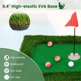 Costway Rectangular Floating Golf Green for Pool Includes Golf Hitting ...