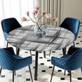 Black Weave Mesh Round Table Cover, Modern Minimalist Abstract ...