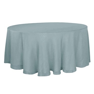 Efavormart 108" Premium Taupe Faux Linen Tablecloth | Slubby Textured ...
